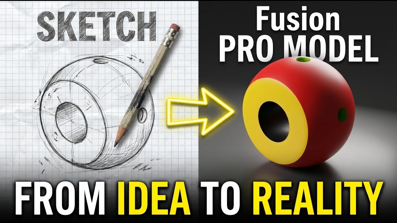 Fusion 360 From Zero | Beginner Step-by-Step Modeling Tutorial #22