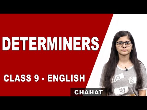 Determiners Video Lecture - English Grammar for Class 9