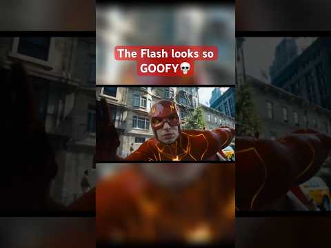 The Flash looks so GOOFY BRUH π #shorts #dc #theflash #movie