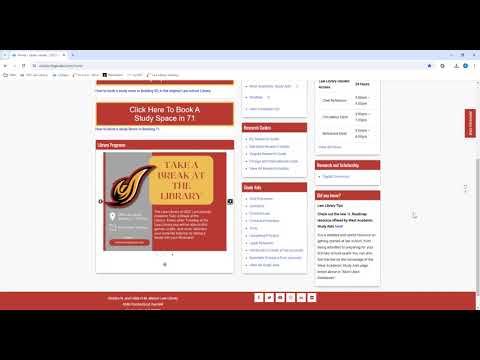 Law Library Website Overview