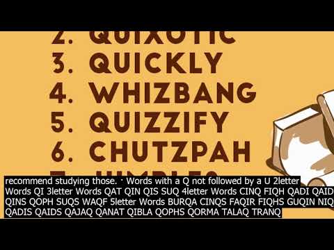 Q scrabble words above are the results of unscrambling all the words that co.ntain q. usin