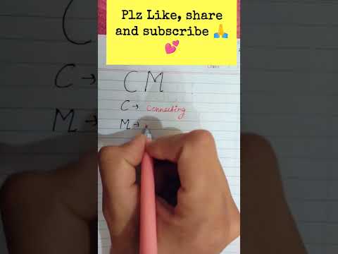 Full form of CM#viral #vocabulary #speaking #words #learn #new