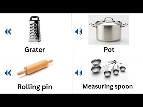 Kitchen Vocabulary in English | Learn Common Cooking Items