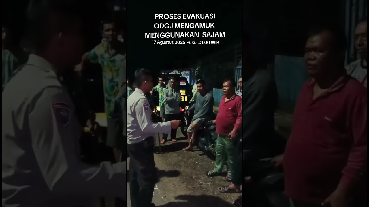 Bhabinkamtibmas Polsek Muara Beliti bersama Masyarakat Evakuasi penderita ODGJ