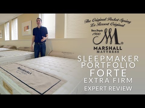 Marshall Mattress Sleepmaker Portfolio Forté Extra Firm Tight Top Mattress Expert Review