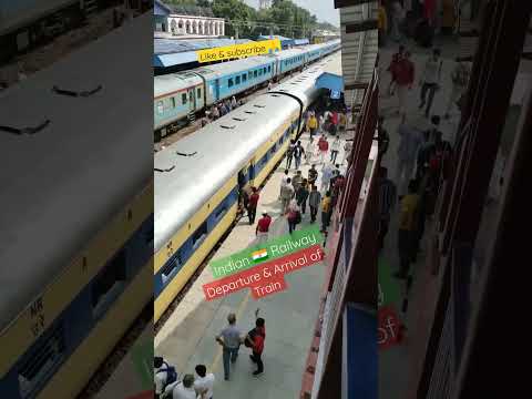 #Depature & Arrival of train #indianrailway #bharatiyatrain #departure #arrival #ministryofRailway
