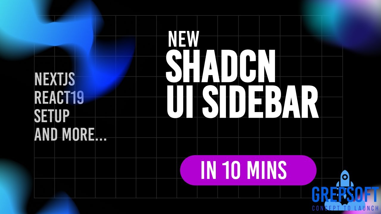 Shadcn UI Sidebar in 10 mins | React,NextJS