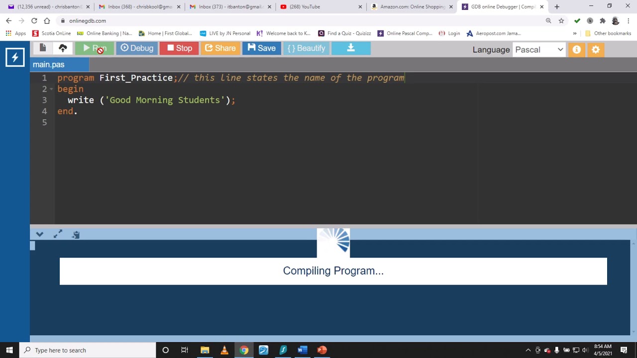Pascal Introduction Online