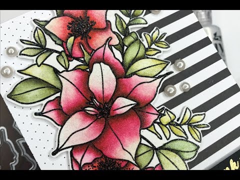 How To: Watercolor w/ZIG & Nuvo Clear Glitter Gloss Marker