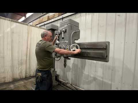 4' X 9" GIDDINGS & LEWIS MODEL 951 CHIPMASTER RADIAL ARM DRILL: STOCK #79619
