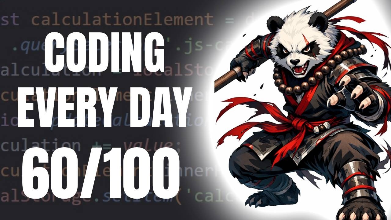 Coding Every Day Day 60/100