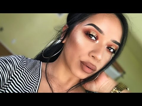 Bronzy Eyes & Brown Ombre Lips | Tutorial Tuesday