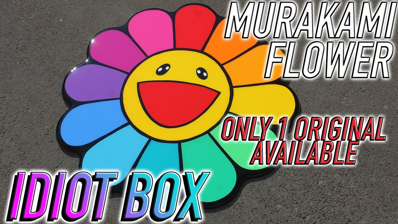 CRAZY COOL HYPEBEAST DECOR 🔥Rainbow Colored Murakami Inspired Flower | Wall Art