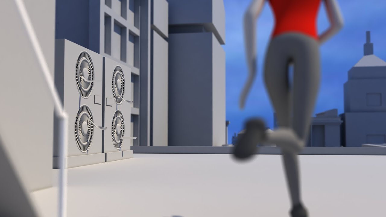 Parkour 3D animation scene | 3Ds max