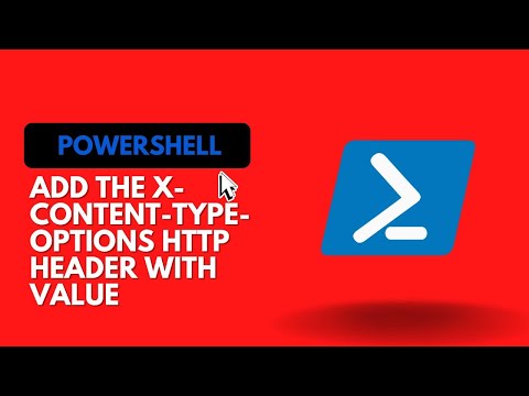 HOW TO ADD THE X-CONTENT-TYPE-OPTIONS HTTP HEADER WITH VALUE #powershellscript #powershelltraining