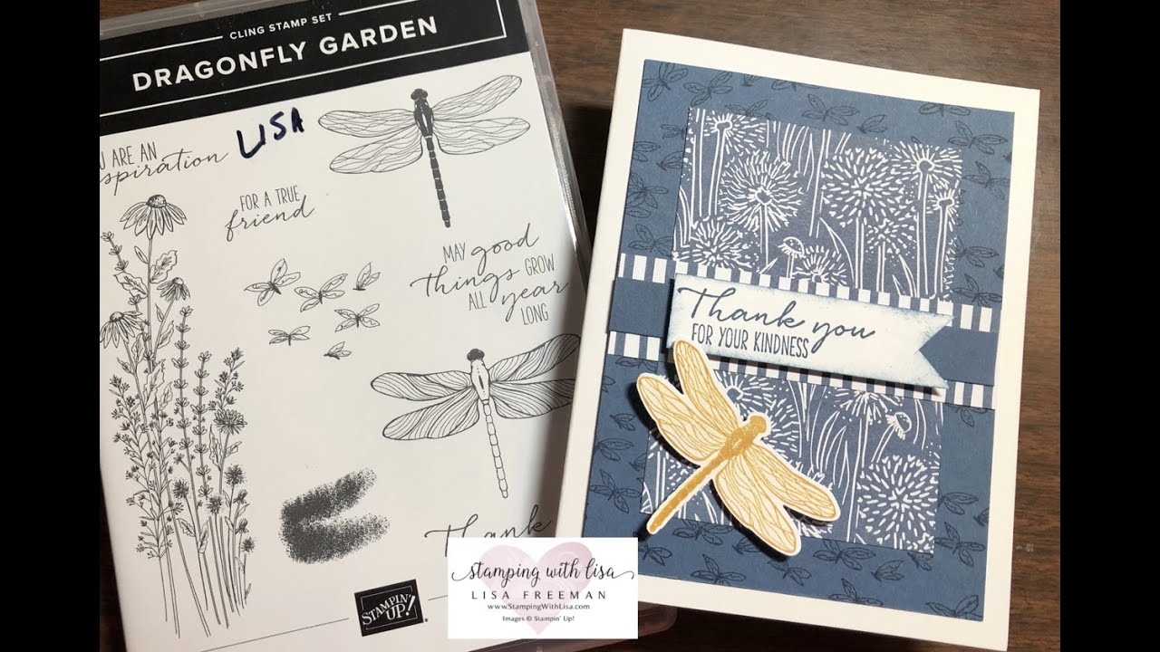 Quick and Easy Dragonfly Card with Stampin'Up's NEW Dragonfly Garden Bundle