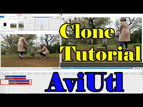 Tutorial of my cloning video. AviUtl apps.