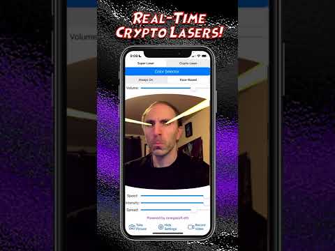 Crypto Laser Eyes Meme Generator: iPhone App - Omegasoft iPhone Entertainment
