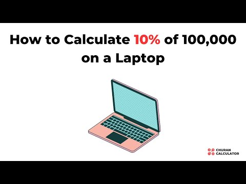 How to Calculate 10 Percent of 100000 on a Laptop - In seconds!