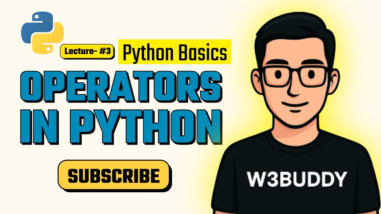 Operators in Python Explained | Learn Arithmetic, Logical & Comparison Operators (Part 3)