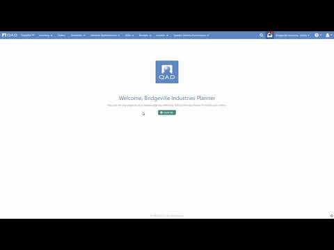 QAD Integrated Supplier Management Overview