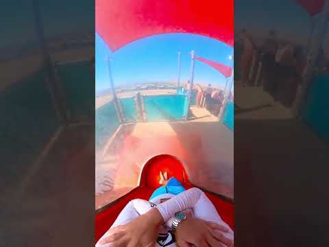 Trap door drop capsule water slide POV at Cowabunga Bay water park! #shorts