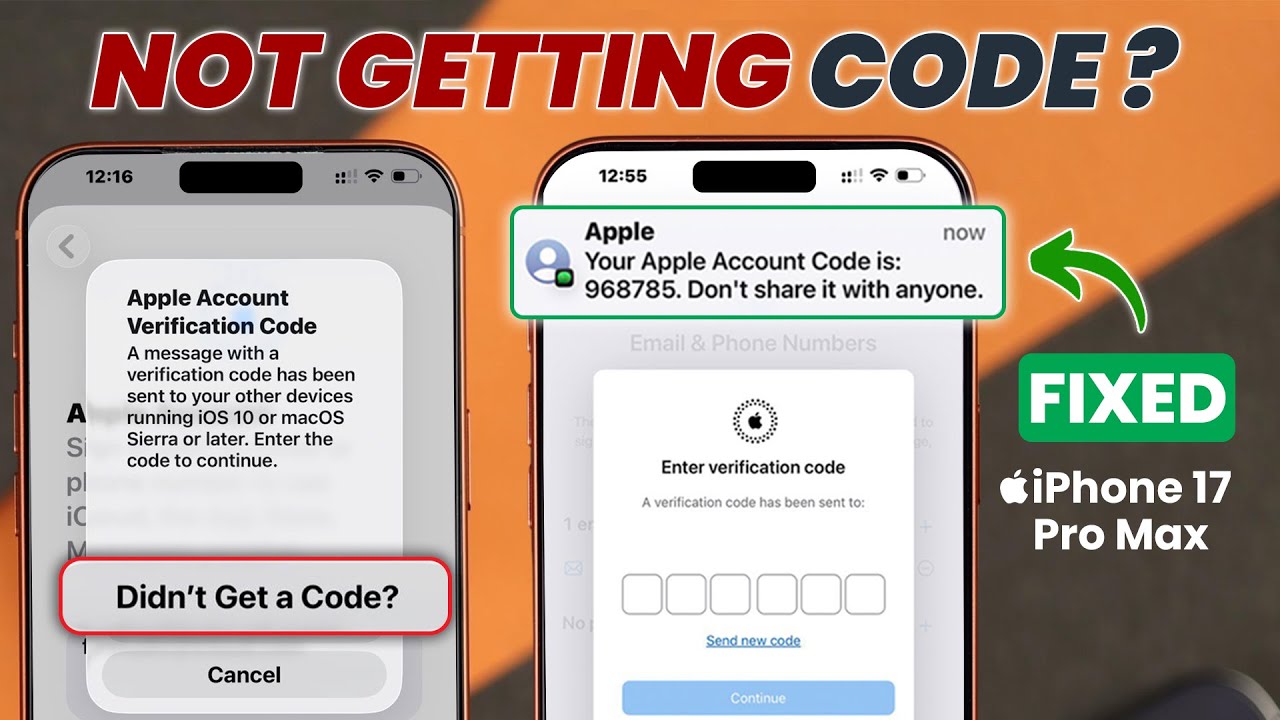 Apple ID Verification Code Not Received on iPhone 17’s | Fix Apple ID 2FA Problem