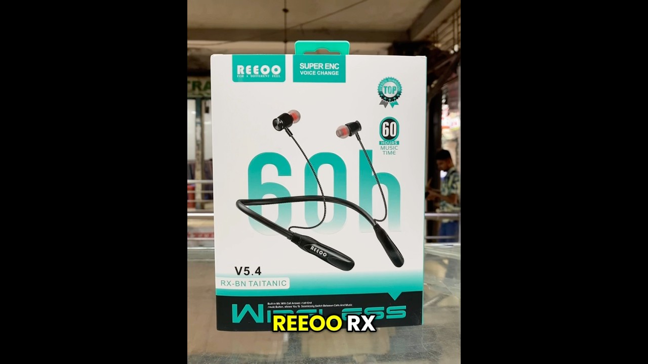শক্তিশালী ব্যটারি।ভয়েস চেন্জ করে কথা বলা যায় Reeoo RX-BN Taitanic Neckband