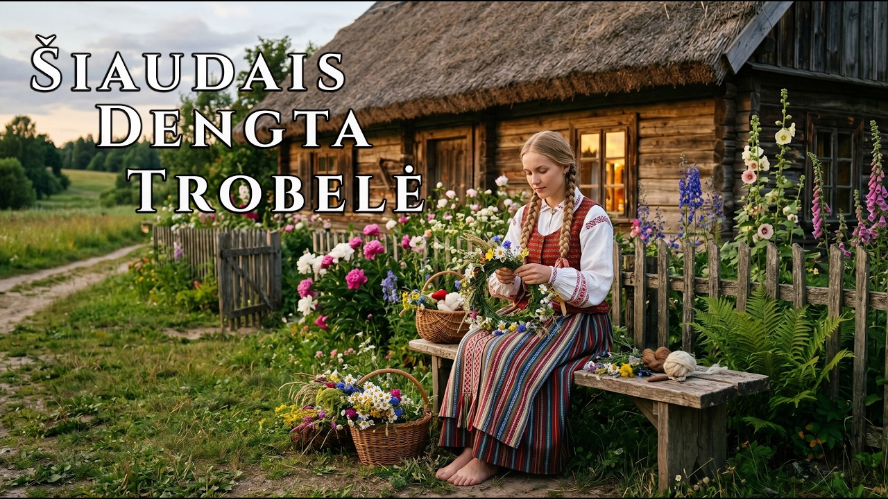 Šiaudais Dengta Trobelė – Lietuvių Liaudies Daina (Lithuanian folk song)