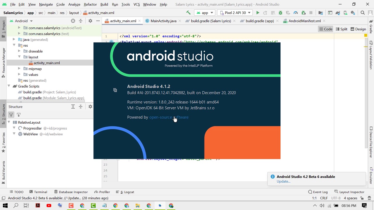 Fix Android Studio xml code not Showing