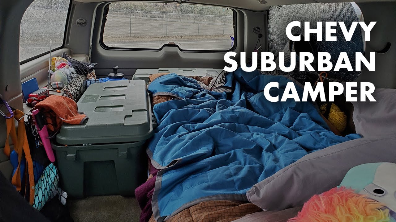 A Versatile No-Build SUV Camping Setup in a Suburban!