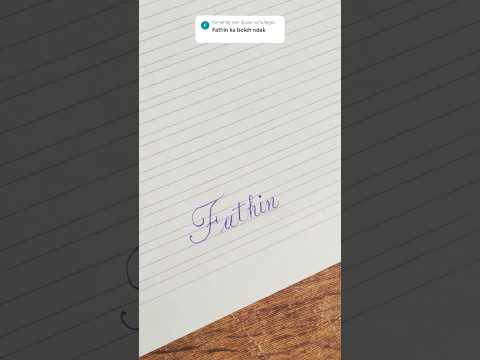 Toelisan Henko - Menulis Nama Fathin