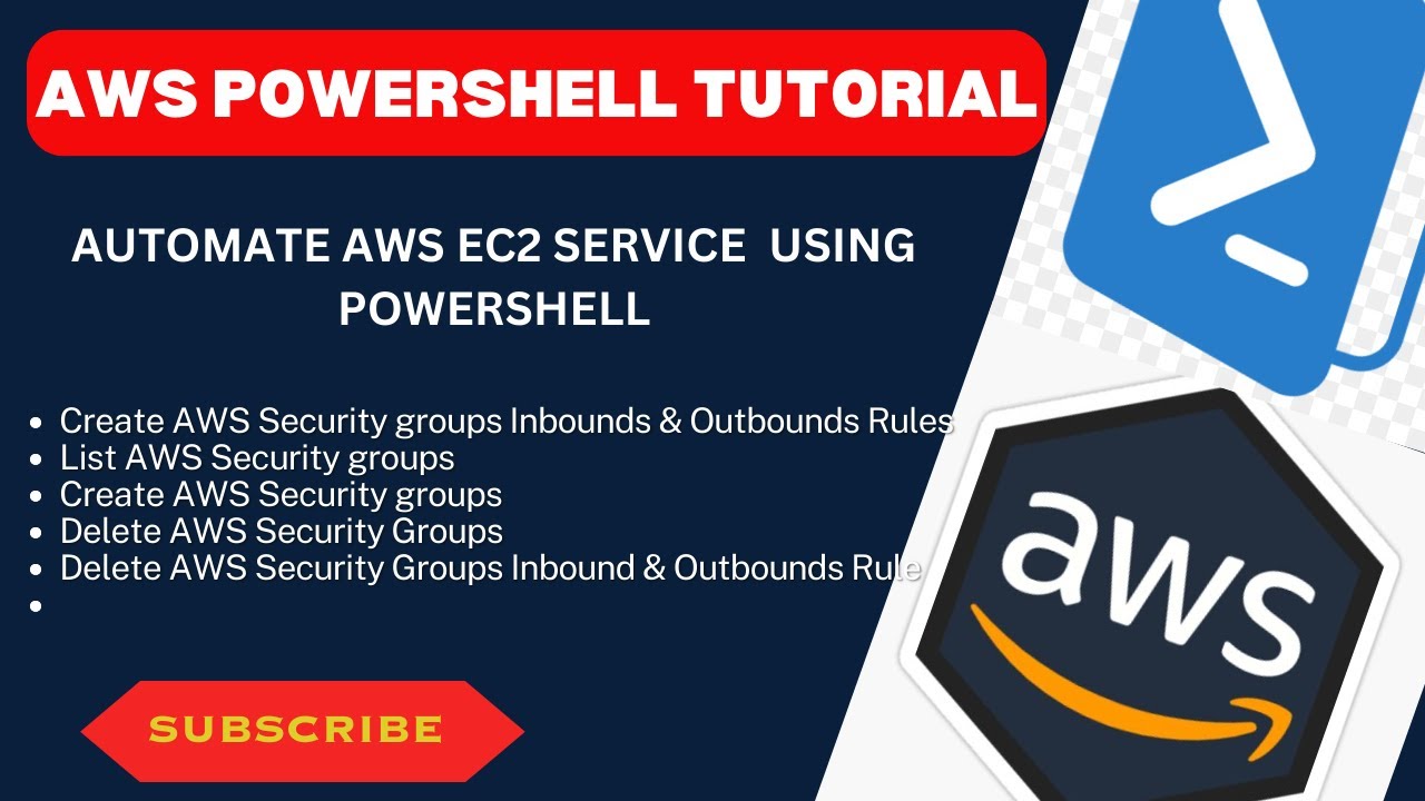 Working with AWS security Groups using PowerShell
