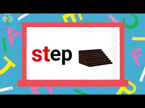 Consonant Blends 'st' ||Four letter words || Phonic sounds
