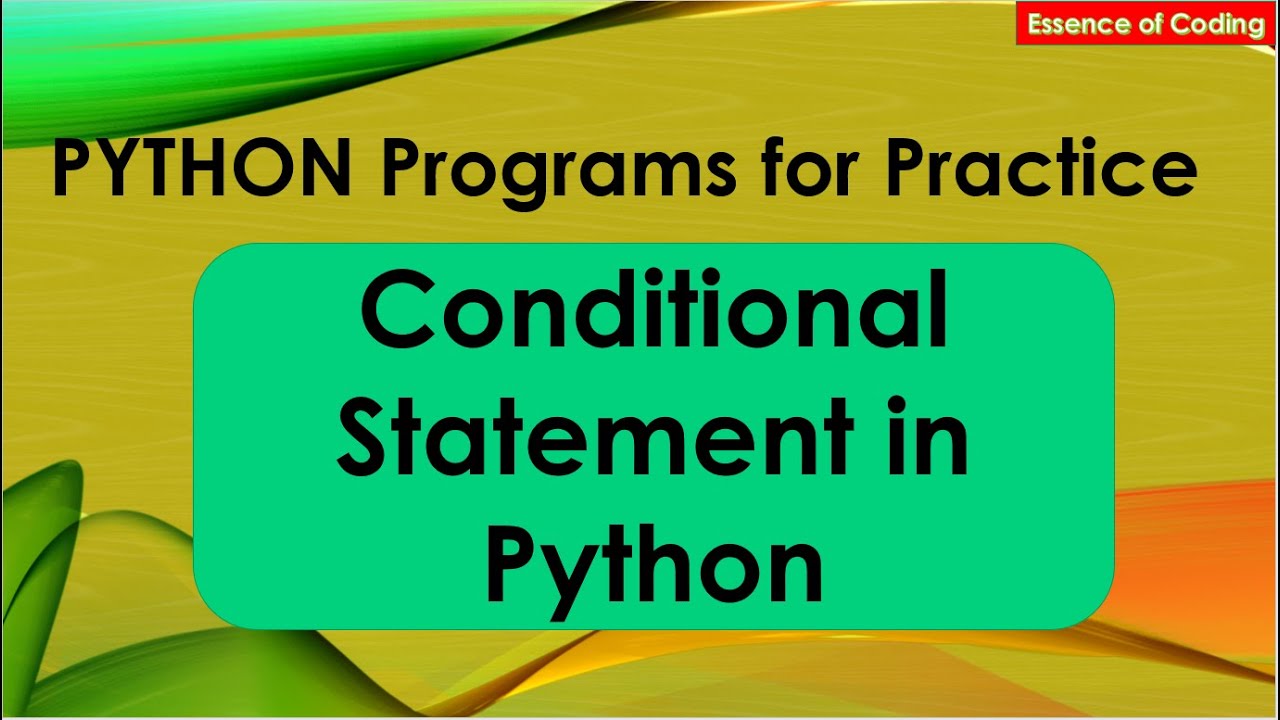 Conditional Statement in Python