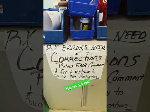 Catching errors #pharmacytechnician #pharmacymedicine #labels #filling #pharmacy #cvs #Walgreens