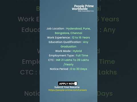 Developer IT Job Openings | Mendix Developer | People Prime Jobs