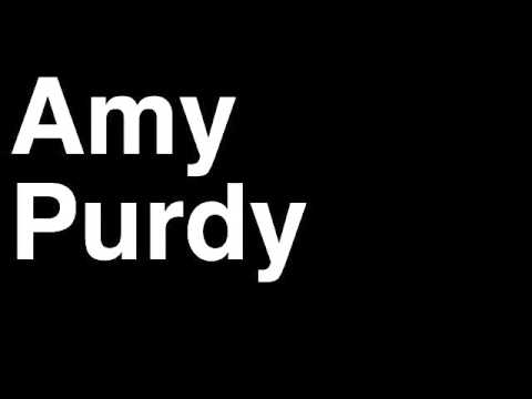 How to Pronounce Amy Purdy Dancing With The Stars