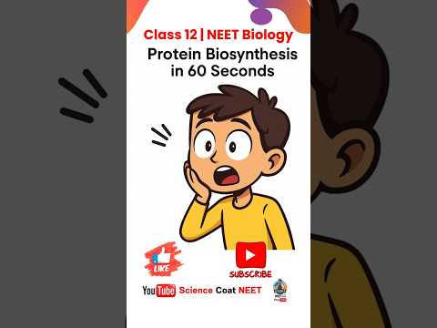 Protein Biosynthesis Explained in 60 Seconds | Class 12 NEET Biology Shorts