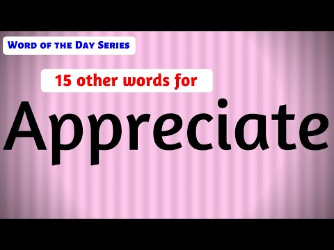 #8 | Appreciate Synonyms | Appreciate Meanings | Other Meanings of Appreciate | English Word Meaning
