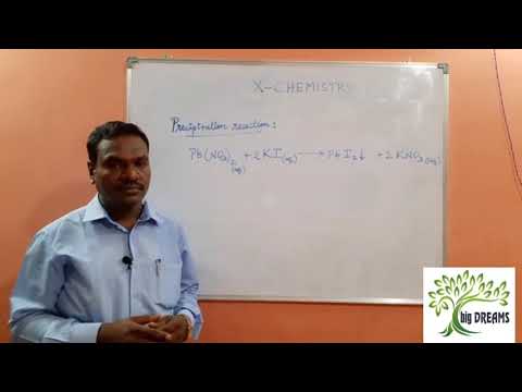 X - CHEMISTRY PRECIPITATION REACTION