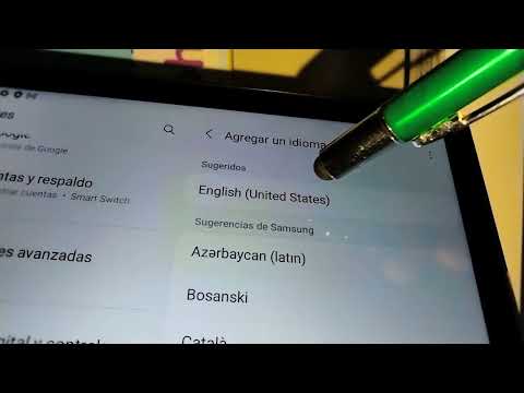 change language to a Samsung Galaxy A8 tablet | tablet is in Spanish or any other foreign language