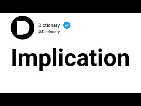 Implication Meaning In English