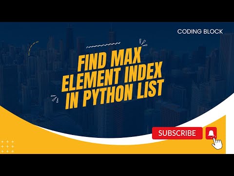 max element index position in python list