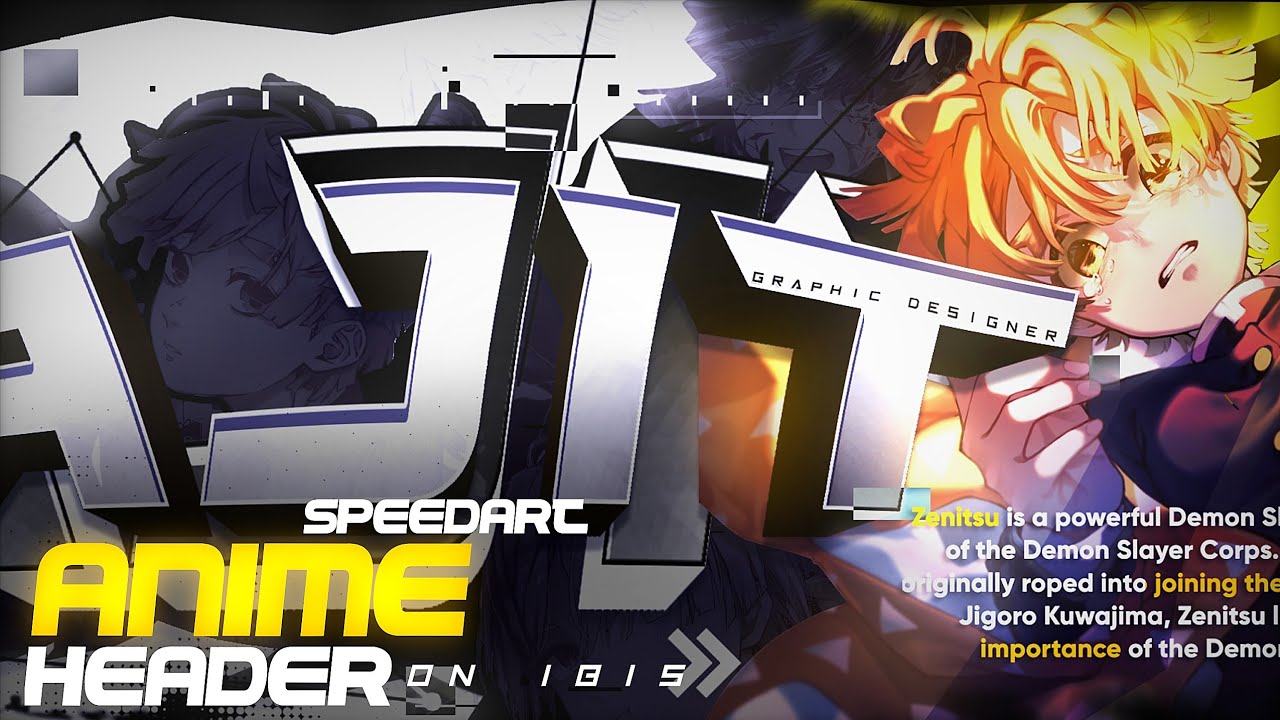 ANIME HEADER SPEEDART ON IBIS PAINT X | ON ANDROID | SILENT SPEEDARTS #2