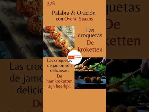 πͺπΈ 'De Hamkroketten Zijn Heerlijk' in het Spaans | Zinnetje # 378 #OveralSpaans πͺπΈ