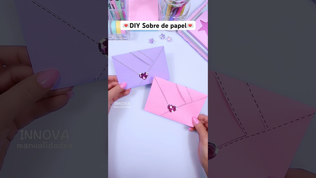 DIY Sobre de papel 💌 Manualidades con papel / Ideas para regalar #diy #manualidades