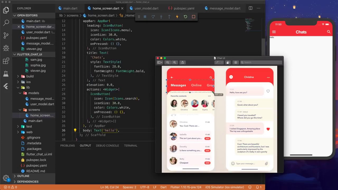 Flutter Chat UI Tutorial   Apps From Scratch