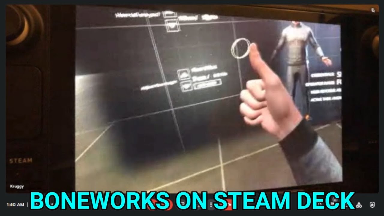 Boneworks on Steam Deck