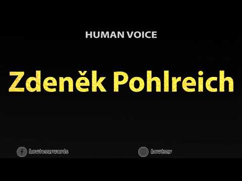 How To Pronounce Zdenek Pohlreich
